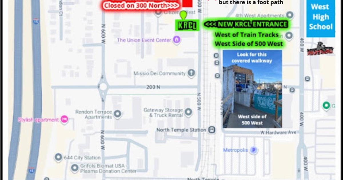 KRCL | DIrections to KRCL, with latest construction update